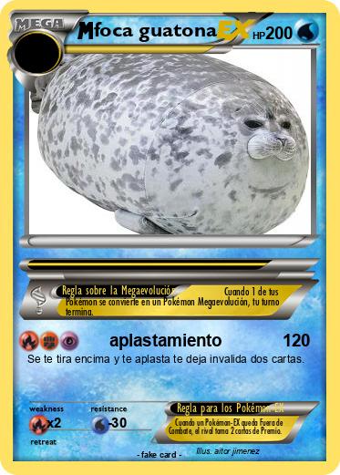 Pokémon foca guatona - aplastamiento - Mi carta pokémon