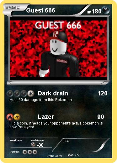 Pokémon Guest 666 4 4 - Dark drain - My Pokemon Card