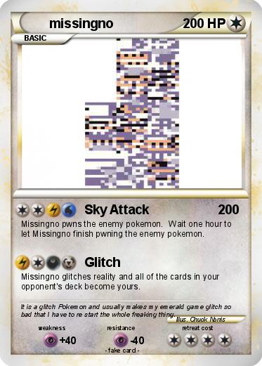 Pokémon missingno 774 774 - Sky Attack - My Pokemon Card