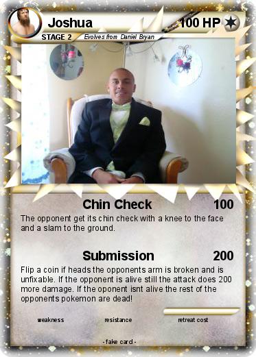 Pokémon Joshua 261 261 - Chin Check - My Pokemon Card