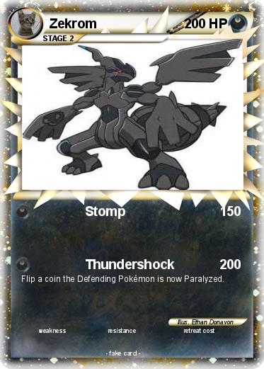 Pokémon Zekrom 6521 6521 - Stomp - My Pokemon Card
