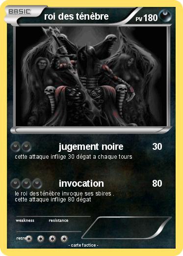 Pokémon roi des tenebre 3 3 - jugement noire - Ma carte Pokémon