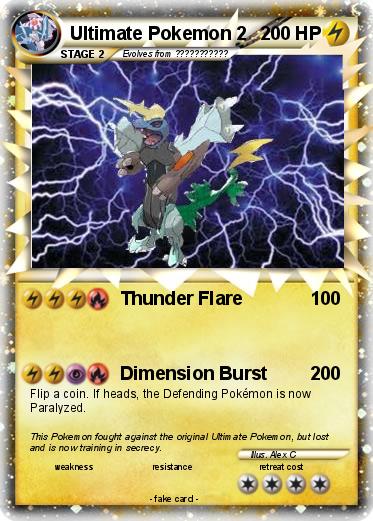 Pokémon Ultimate Pokemon 2 2 - Thunder Flare - My Pokemon Card