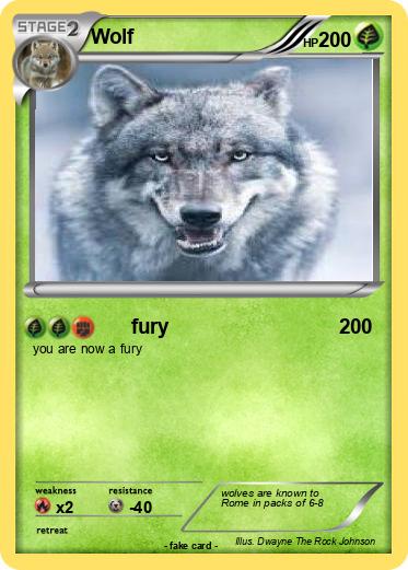 Pokémon Wolf 1898 1898 - fury - My Pokemon Card
