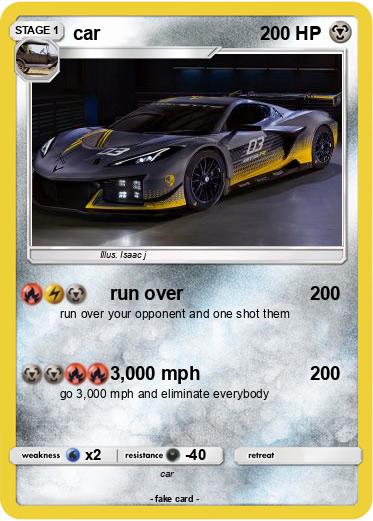Pokémon car 622 622 - run over - My Pokemon Card