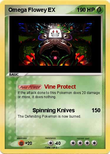 Pokémon Omega Flowey EX 6 6 - Vine Protect - My Pokemon Card