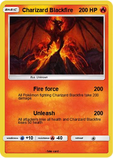 Pokémon Charizard Blackfire - Fire force - My Pokemon Card