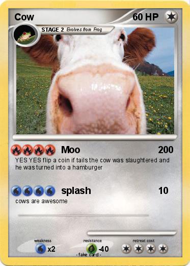 Pokémon Cow 296 296 - Moo - My Pokemon Card