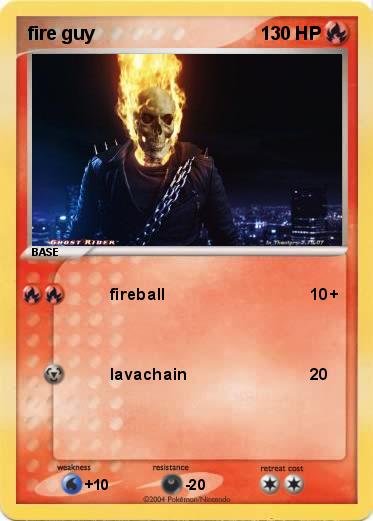 Pokémon fire guy - fireball - My Pokemon Card