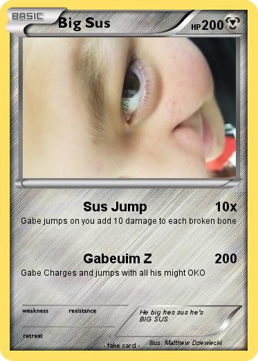 Pokémon Big Sus - Sus Jump - My Pokemon Card
