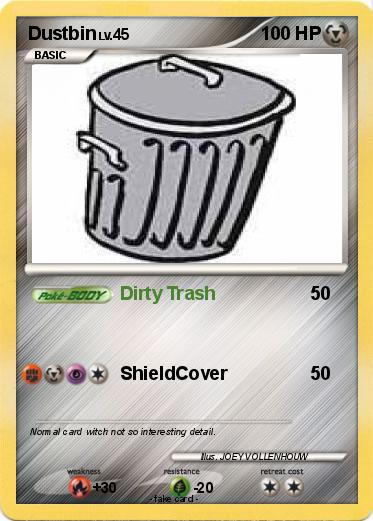 Pokémon Dustbin - Dirty Trash - My Pokemon Card