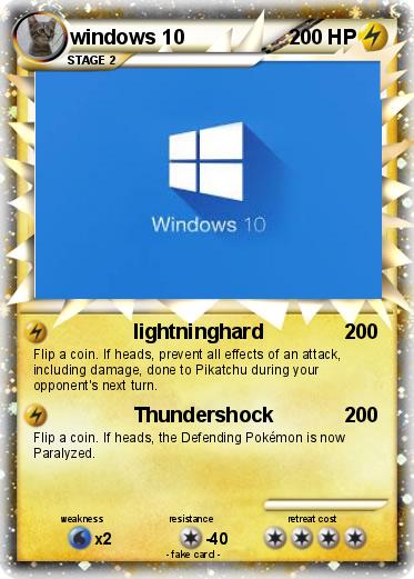 Pokémon windows 10 42 42 - lightninghard - My Pokemon Card
