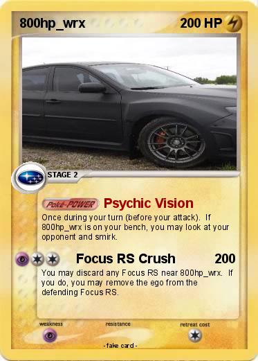 Pokémon 800hp wrx - Psychic Vision - My Pokemon Card