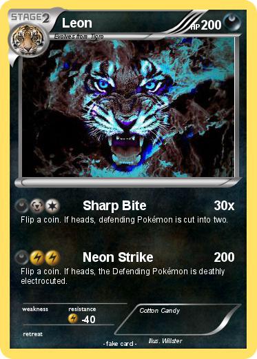 Pokémon Leon 481 481 - Sharp Bite - My Pokemon Card