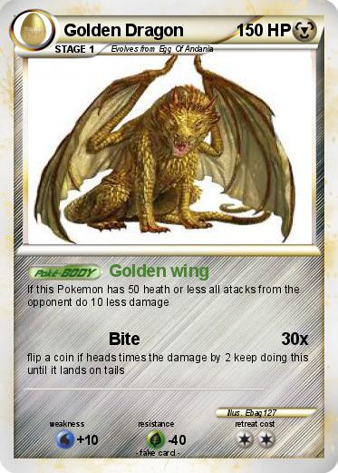 Pokémon Golden Dragon 71 71 - Golden wing - My Pokemon Card