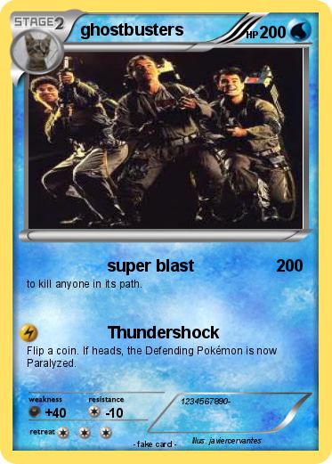 Pokémon ghostbusters 30 30 - super blast - My Pokemon Card
