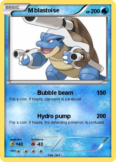 Pokémon M blastoise 155 155 - Bubble beam - My Pokemon Card