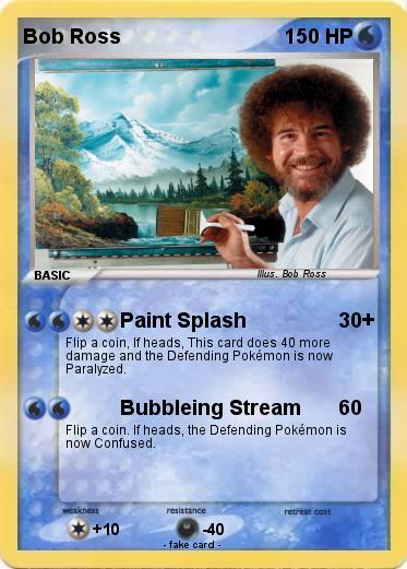 Pokémon Bob Ross 78 78 - Paint Splash - My Pokemon Card