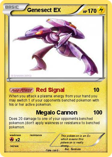 Pokémon Genesect EX 76 76 - Red Signal - My Pokemon Card