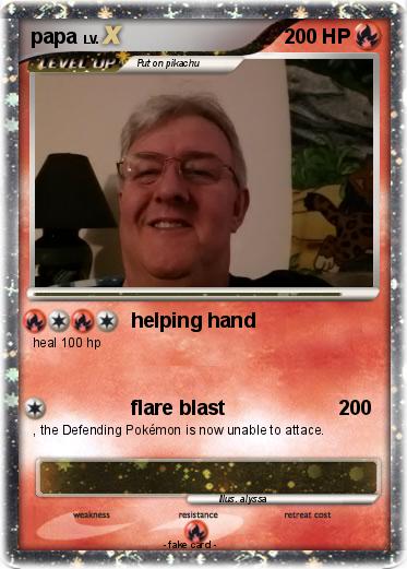 Pokémon papa 606 606 - helping hand - My Pokemon Card