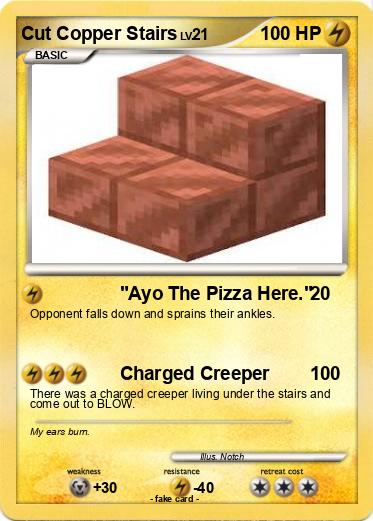 Pokémon Cut Copper Stairs - "Ayo The Pizza Here." - My Pokemon Card