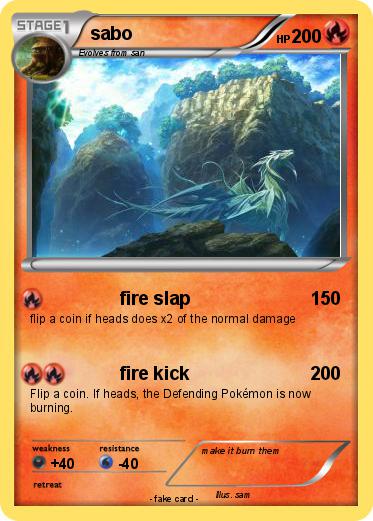 Pokémon sabo 17 17 - fire slap - My Pokemon Card