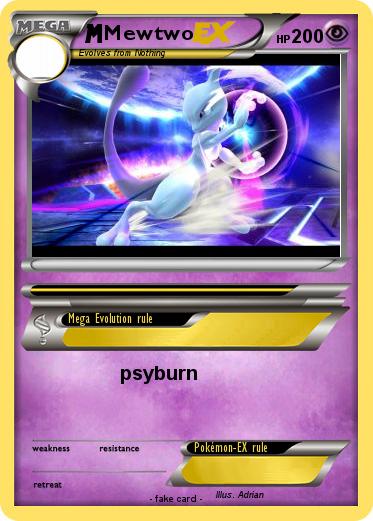 Pokémon Mewtwo 8517 8517 - psyburn - My Pokemon Card