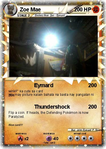 Pokémon Zoe Mae - Eymard - My Pokemon Card