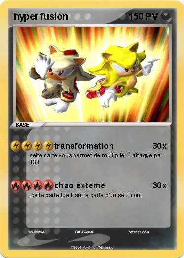 Pokémon hyper fusion - transformation - Ma carte Pokémon