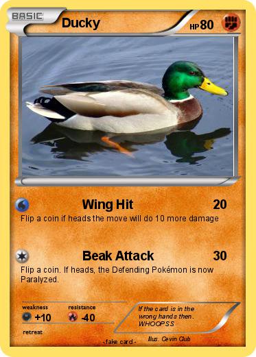 Pokémon Ducky 164 164 - Wing Hit - My Pokemon Card