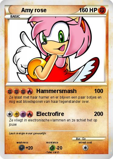 Pokémon Amy rose 202 202 - Hammersmash - My Pokemon Card