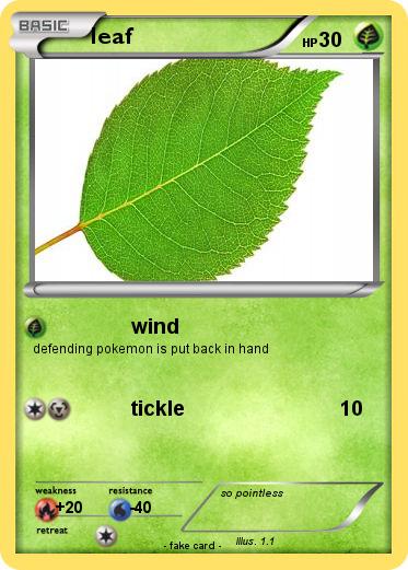 Pokémon leaf 322 322 - wind - My Pokemon Card