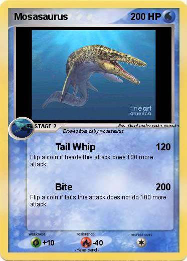 Pokémon Mosasaurus 19 19 - Tail Whip - My Pokemon Card