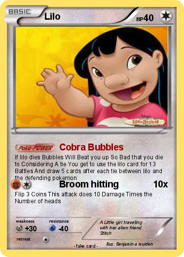 Pokémon Lilo 46 46 - Cobra Bubbles - My Pokemon Card