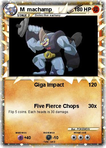Pokémon M machamp 11 11 - Giga Impact - My Pokemon Card