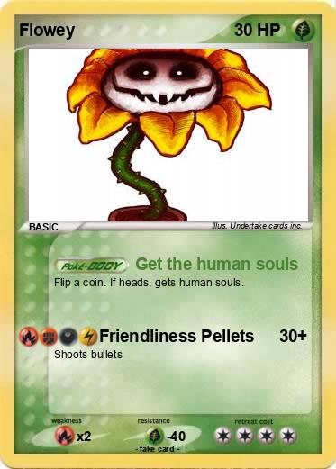 Pokémon Flowey 486 486 - Get the human souls - My Pokemon Card