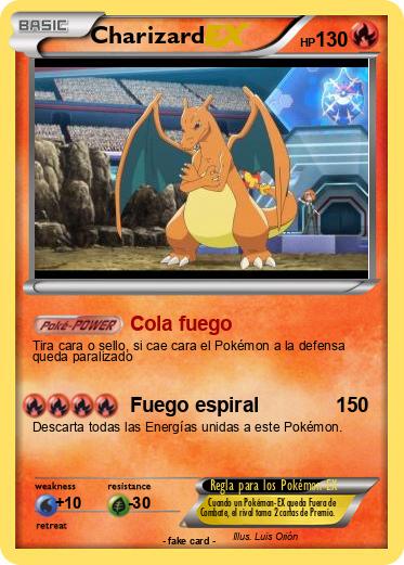 Pokémon Charizard 11562 11562 - Cola fuego - Mi carta pokémon