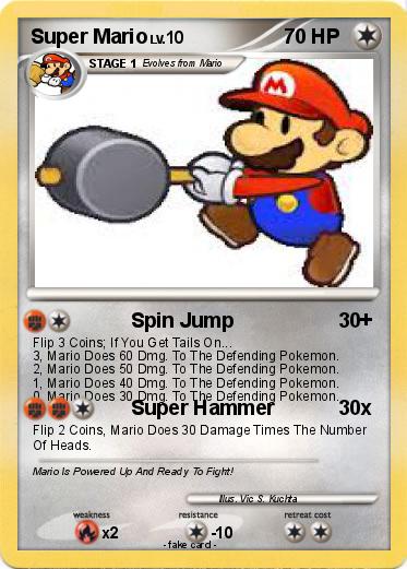 Pokémon Super Mario 1018 1018 - Spin Jump - My Pokemon Card