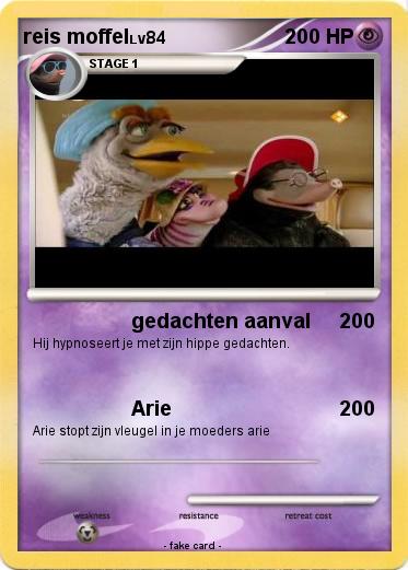 Pokémon reis moffel - gedachten aanval - My Pokemon Card