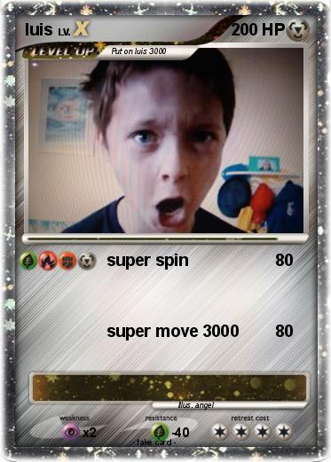 Pokémon luis 41 41 - super spin - My Pokemon Card
