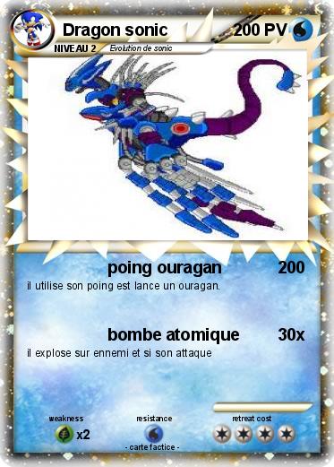 Pokémon Dragon sonic 4 4 - poing ouragan - Ma carte Pokémon