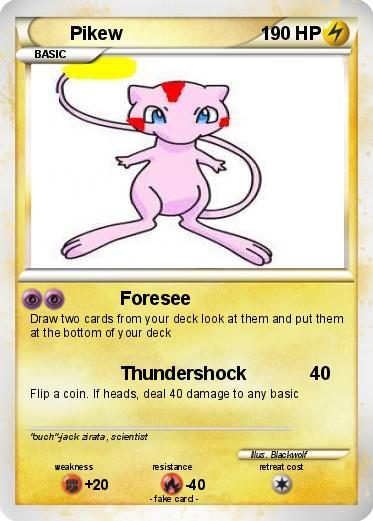 Pokémon Pikew - Foresee - My Pokemon Card