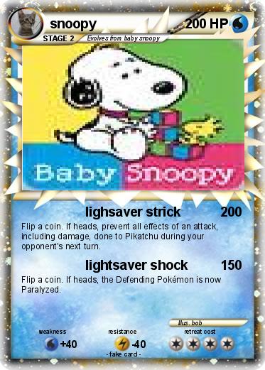 Pokémon snoopy 106 106 - lighsaver strick - My Pokemon Card