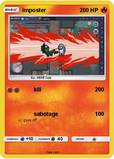 Pokémon imposter 62 62 - kill - My Pokemon Card