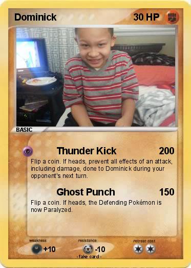 Pokémon Dominick 34 34 - Thunder Kick - My Pokemon Card