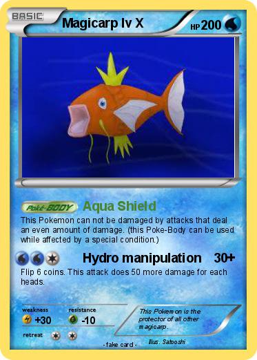 Pokémon Magicarp lv X 2 2 - Aqua Shield - My Pokemon Card