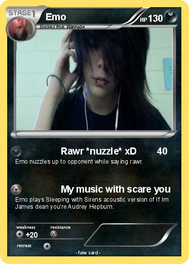 Pokémon Emo 553 553 - Rawr *nuzzle* xD - My Pokemon Card