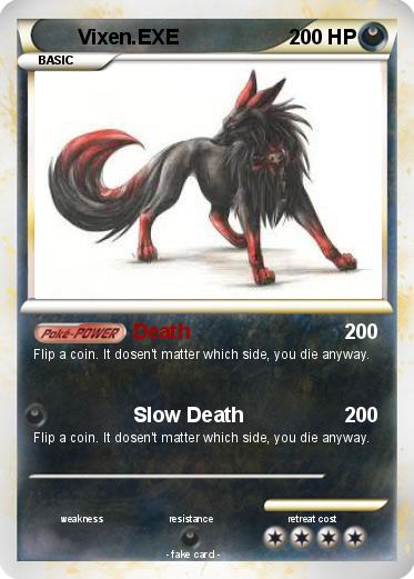 Pokémon Vixen EXE - Death - My Pokemon Card