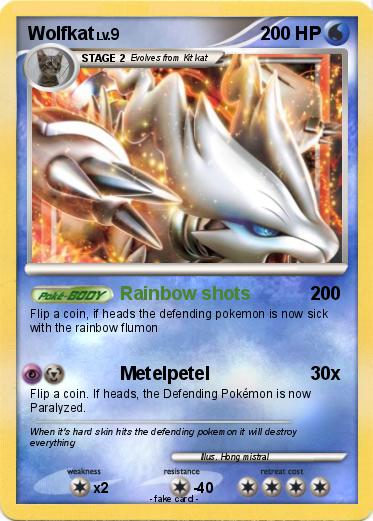 Pokémon Wolfkat - Rainbow shots - My Pokemon Card