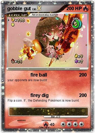 Pokémon gobble gut 1 1 - fire ball - My Pokemon Card